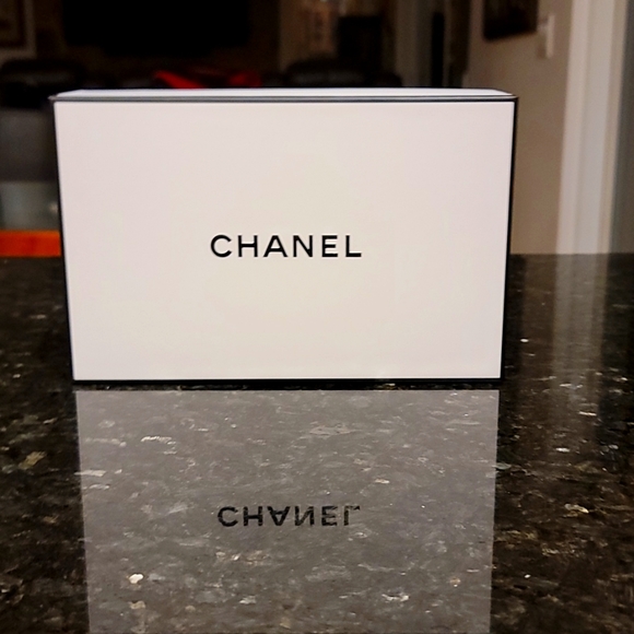 CHANEL | Party Supplies | Chanel Gift Box New White Black Embossed ...